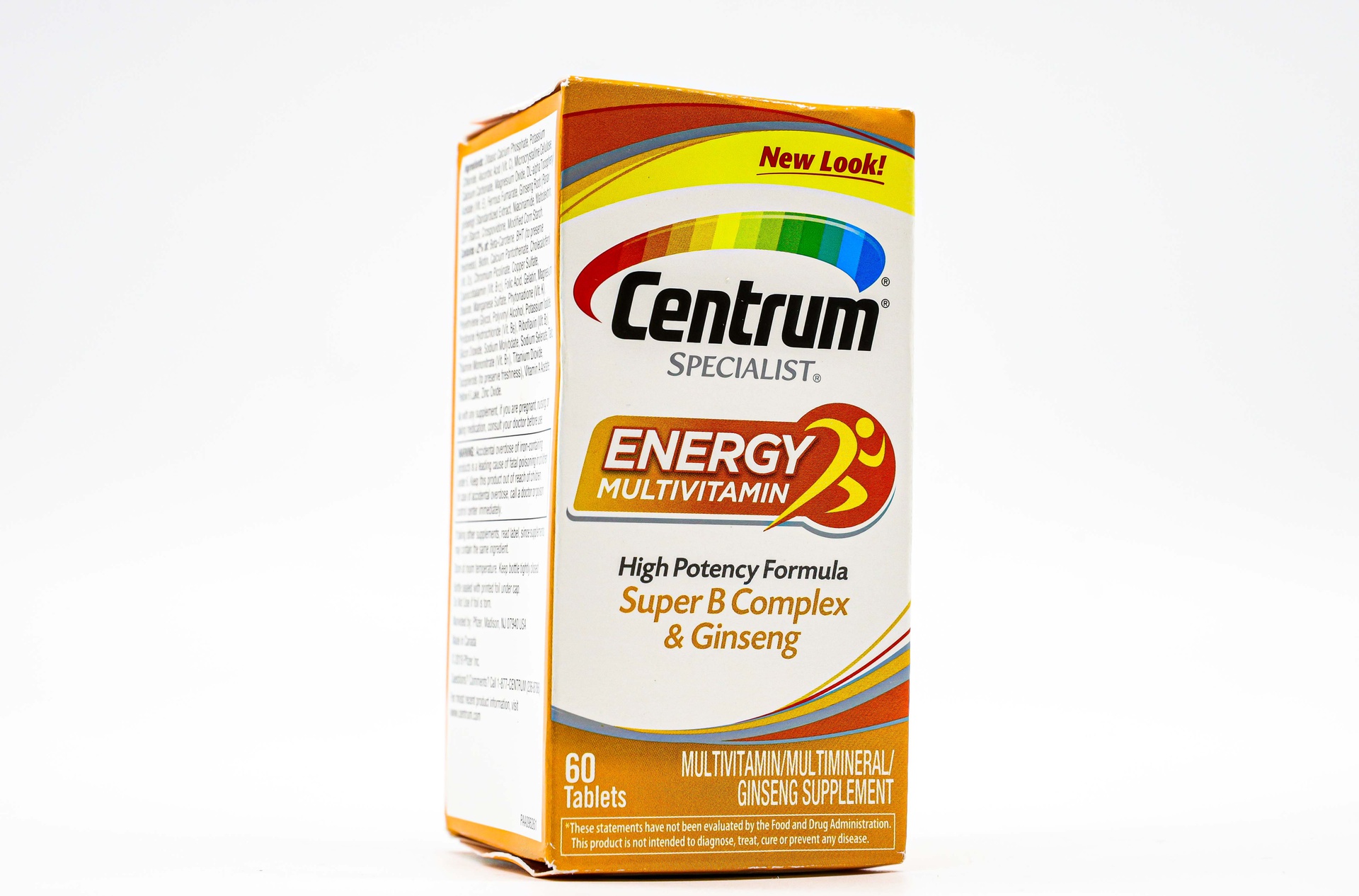 Centrum Specialist Energy Multivitamin Super B Complex & Ginseng-60Serv ...